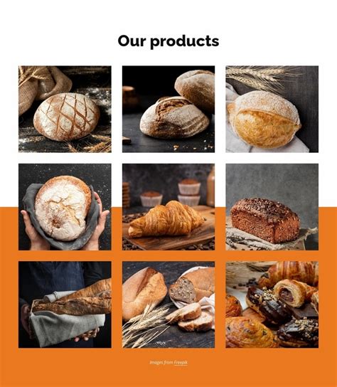 Hand Crafted Bread Html Code Example By Nicepage