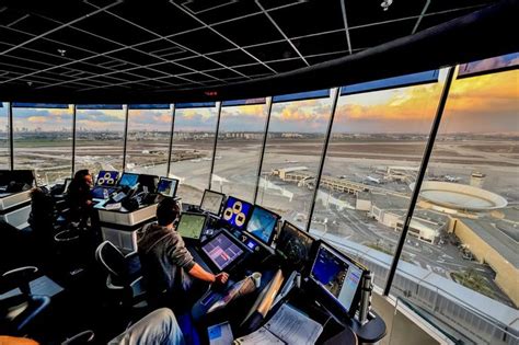 Air Traffic Control Tower Interior Airport Control Tower Interior
