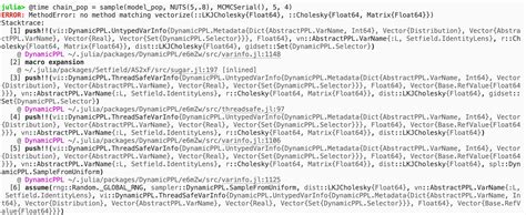 issue with hierarchical model with lkjcholesky sampling · issue 1807