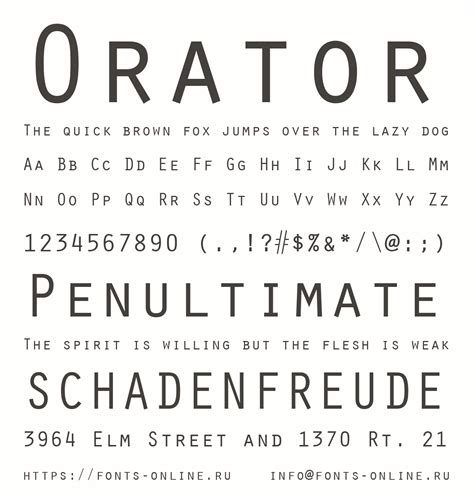Orator Font Orator Font