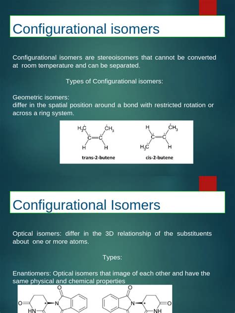 Configurational Isomerism Explained Pdf Isomer Chirality Chemistry