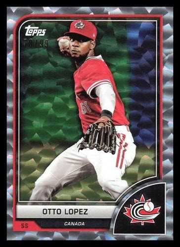 2023 Topps World Baseball Classic Otto Lopez Cracked Ice D 7099
