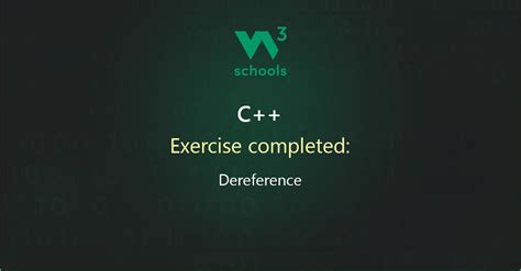 Completed Exercise C Dereference