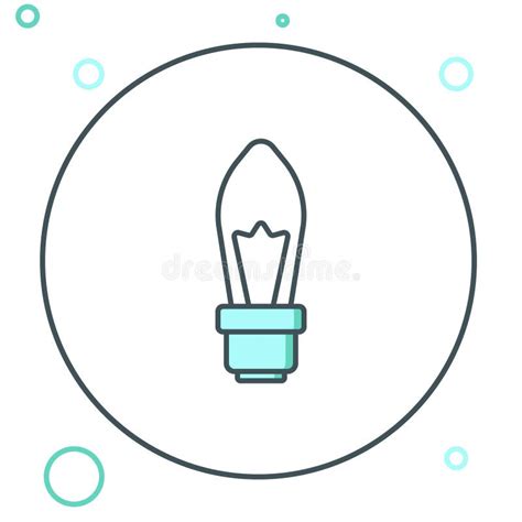 Line Light Bulb With Concept Of Idea Icon Isolated On White Background Energy And Idea Symbol