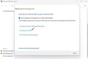 How To Find BitLocker Recovery Key On Windows 11
