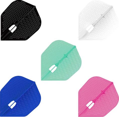 L Style Champagne L3 Shape Dimple Pearl Pink Dart Flights Bol