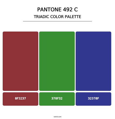 Pantone 492 C Color Palettes