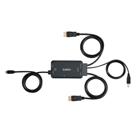 Taa Kvm Dock Usb C® To 2 Dp Usb B Cables W Rj45 And Power Belkin Uk