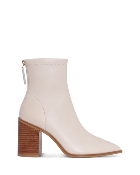 Saylor Ankle Boot Oat Leather Cherry Red