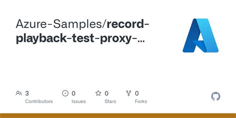 Github Azure Samplesrecord Playback Test Proxy Demo Java