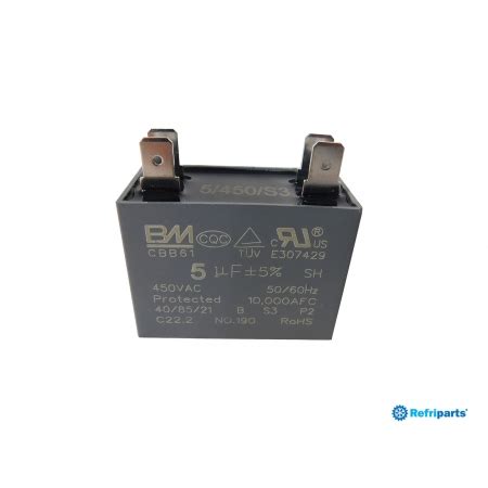 Capacitor Split 45mf 450v 4 Terminal Refriparts