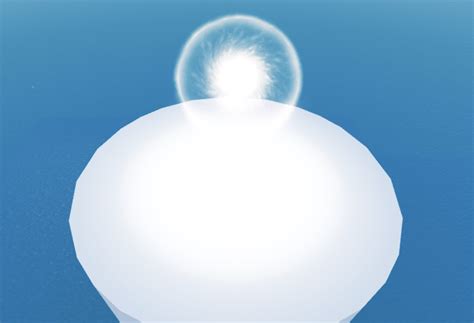 The Final Version Of The Flare Hovering Over A Gray Cylinder Sea Stack The Flare Emits A Gentle