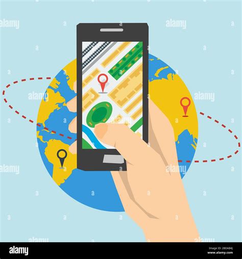 Mobile App Navigation Stock Vector Image And Art Alamy