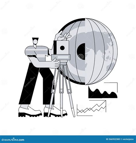 Geophysics Abstract Concept Vector Illustration Stock Vector Illustration Of Black Linear