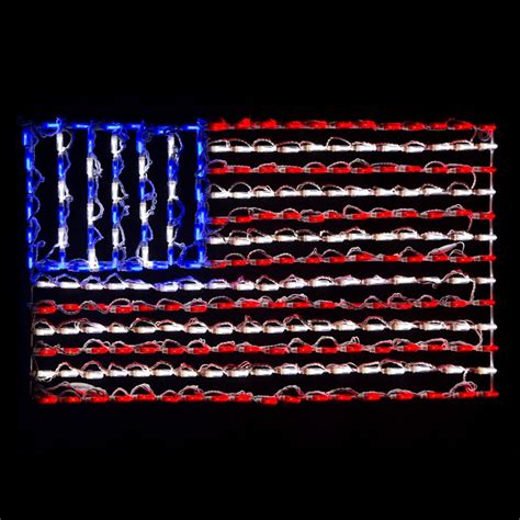 Led American Flag Light Display 4th Of July Decor Brite Ideas