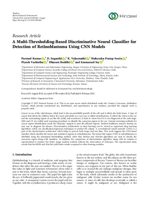 Pdf A Multi Thresholding Based Discriminative Neural Classifier For