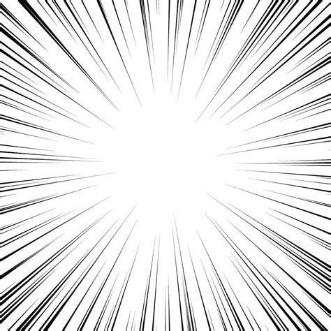 만화 흑백 방사형 라인 배경 만화 속도 프레임 슈퍼 히어로 액션 프리미엄 벡터