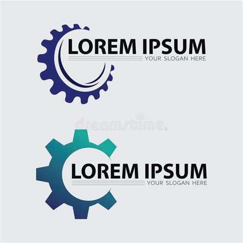 Vector Logo Technology Digital Tech Vector Business Logo Template Concept Illustration Gear