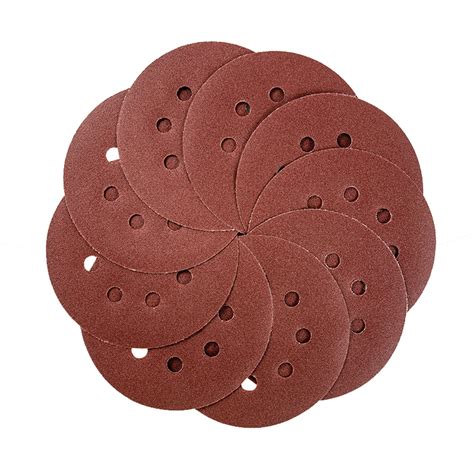 Jemuon Juego De 100 Lijas Lijadora Orbital Papel De Lijas Con Felpa De