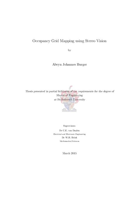 Pdf Occupancy Grid Mapping Using Stereo Vision