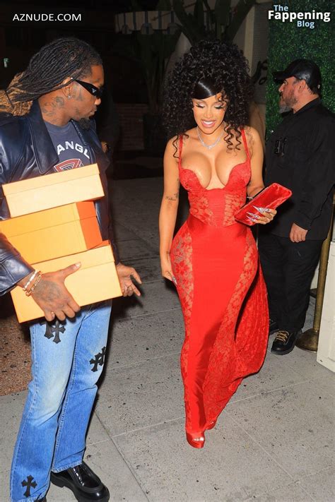 Cardi B And Offset S Sexy Exit From Delilah S Birthday Bash Aznude