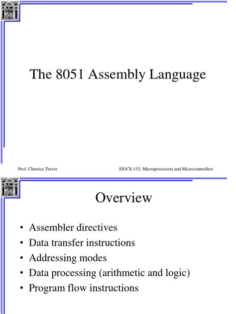 The 8051 Assembly Language | PDF | Assembly Language | Central ...