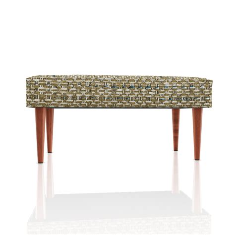 Banqueta Milton Tela Queen Rojo Multitop Multitop