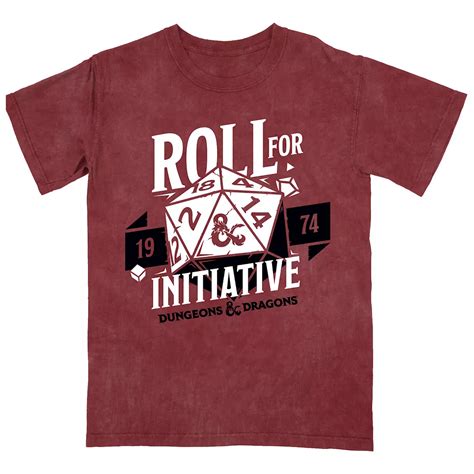 Mens Dungeons And Dragons Roll For Initiative Graphic Tee