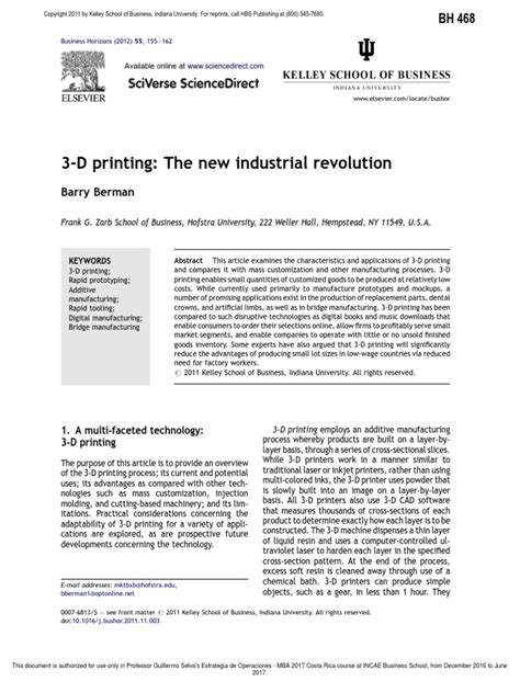 S3 Lc5 3d Printing The New Industrial Revolution Download Free Pdf 3 D Printing Printer