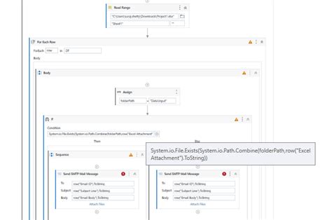Read Excel And Verify The Attachment In Directory And Send The Mail