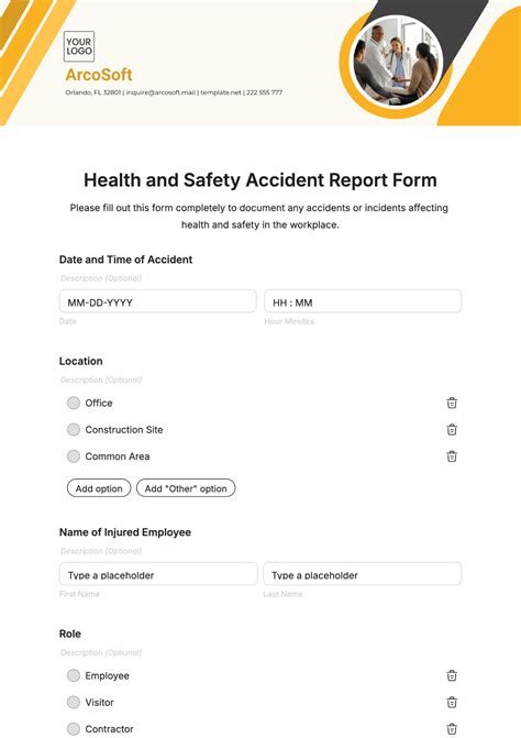 Free Vehicle Accident Report Form Template To Edit Online