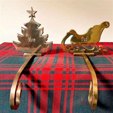 Brass Stocking Holder Etsy