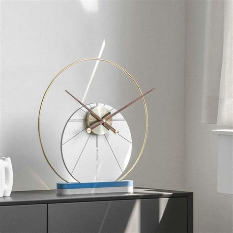 Unique Table Clock Creative Design Desktop Home Decor Warmly Life