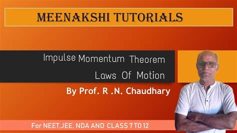 Impulse Momentum Theorem Laws Of Motion Class 11 Physics Jee