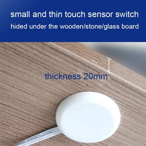 Penetrable Touch Sensor Switch LED Light Control Wood Panel Desk Chair Closet Dimmable Touch