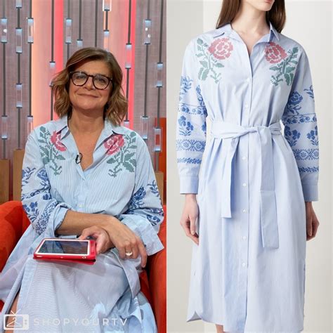 Julia July 2024 Julias Blue Embroidered Shirt Dress Shop Your Tv
