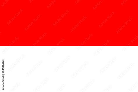 Red And White Country Flag