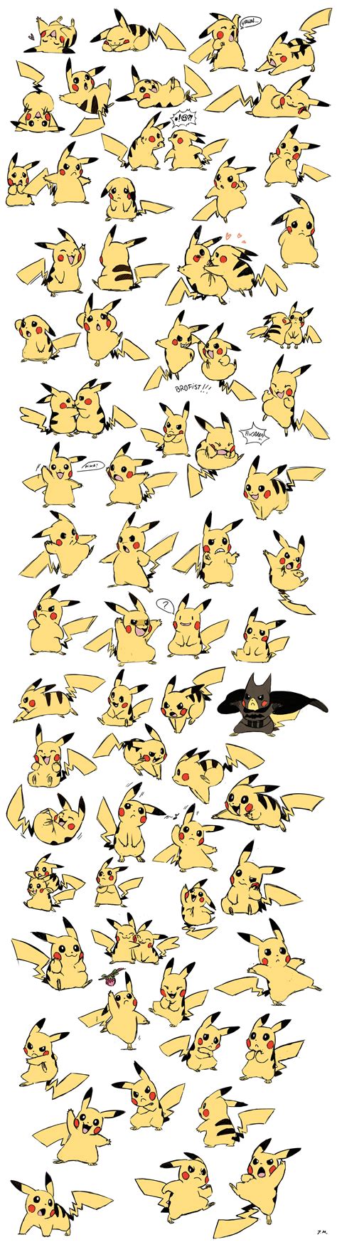 Pikachu Expressionsposes Pokemon Pikachu Cute Pokemon