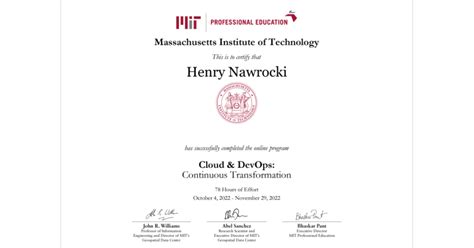 Henry Nawrocki On Linkedin Cloud And Devops Continuous Transformation Oct22 • Henry Nawrocki • Mit…