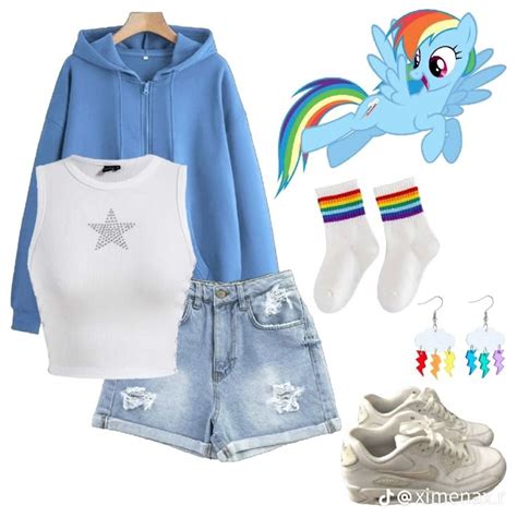 Rainbow Dash Inspired Outfit Fun Halloween Outfits Anime Inspired