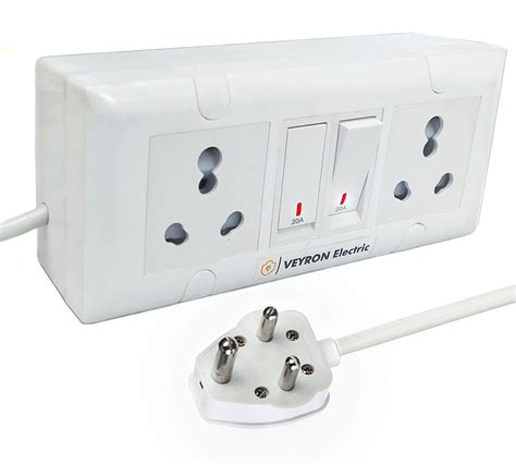 Buy Veyron Electric Extension Board Two 616a Socket And Two 16a 15a