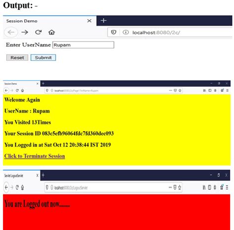 Create A Servlet Demonstrating The Use Of Session Creation And Destruction Also Check Whether