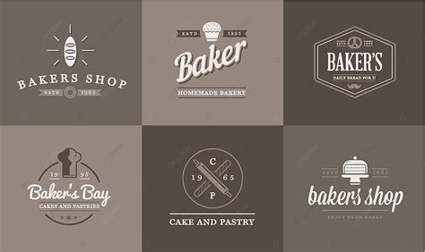 Premium Bakery Icons And Pastry Elements Bake Cafe Premium Vector Bake