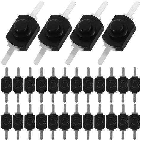 50pcs Mini Switch Latching Micro Push Button Switch Flashlight On Off