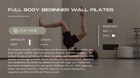 Full Body Beginner Wall Pilates Bodhicore