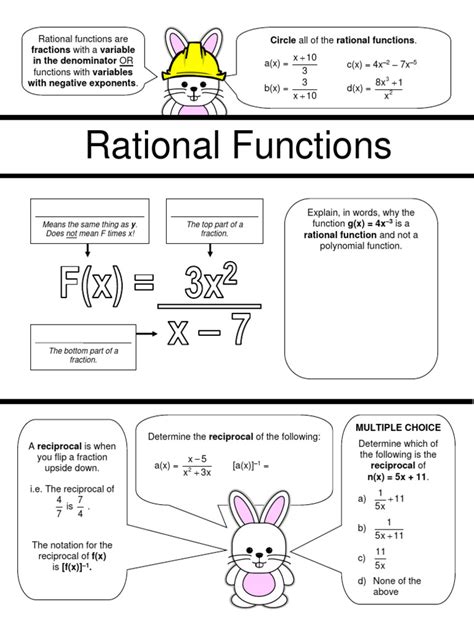 2 Rational Functions Pdf Mathematical Concepts Mathematics
