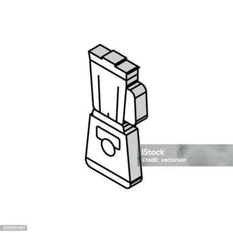 믹서 가제트 맛 있는 커피 등각 투영 아이콘 벡터 일러스트 레이 션을 준비합니다 계피에 대한 스톡 벡터 아트 및 기타 이미지 계피 등측투영법 마실 것 Istock