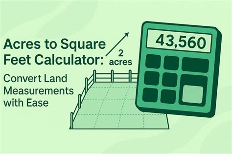 Acres To Square Feet Calculator Convert Land Measurements With Ease
