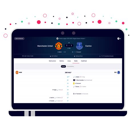 Soccer Api Reliable Soccer Data Including Live Statistics