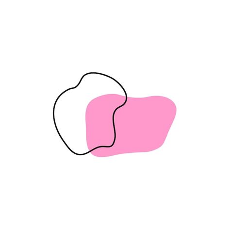 Premium Vector Blob Outline In Pink Abstract